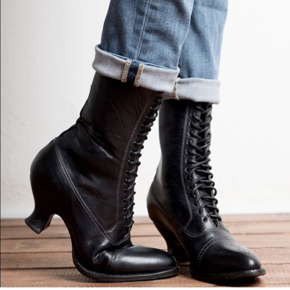 Oak Tree Farms Witchy Victorian Leather Boots The Ele… - Gem